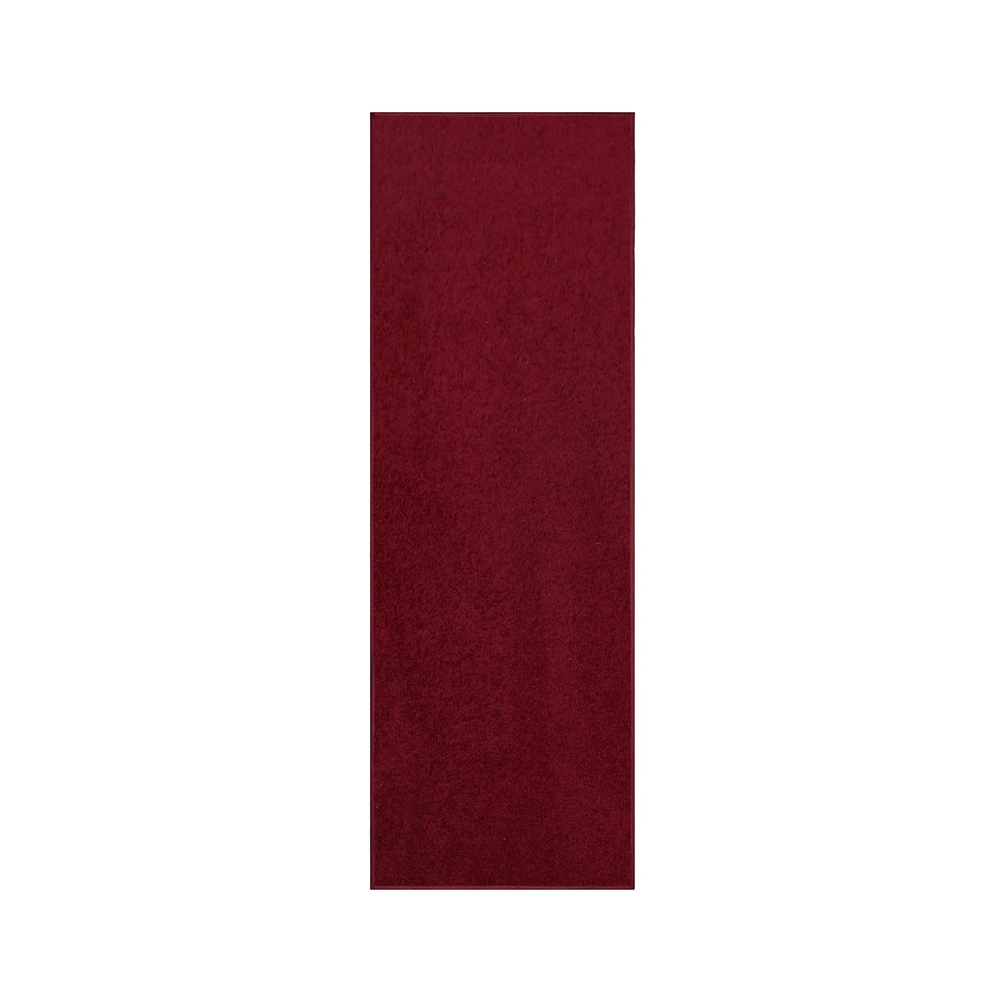 Snapklik.com : Solid Color Custom Size Runner Area Rugs Burgundy - 4 X ...