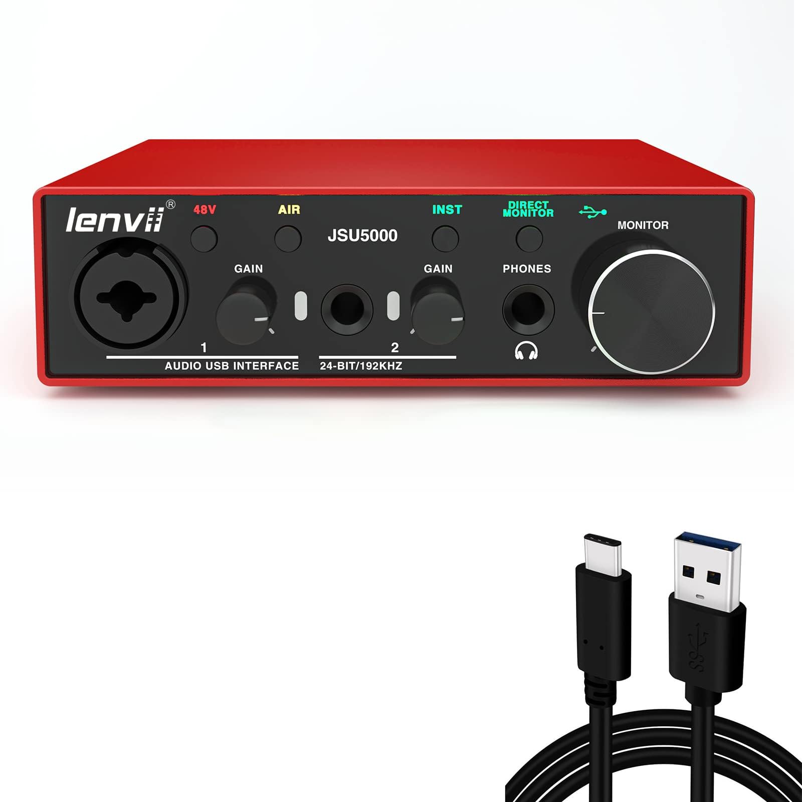 M-Audio M-Track Duo – USB Audio Interface für Aufnahmen, Streaming und ...