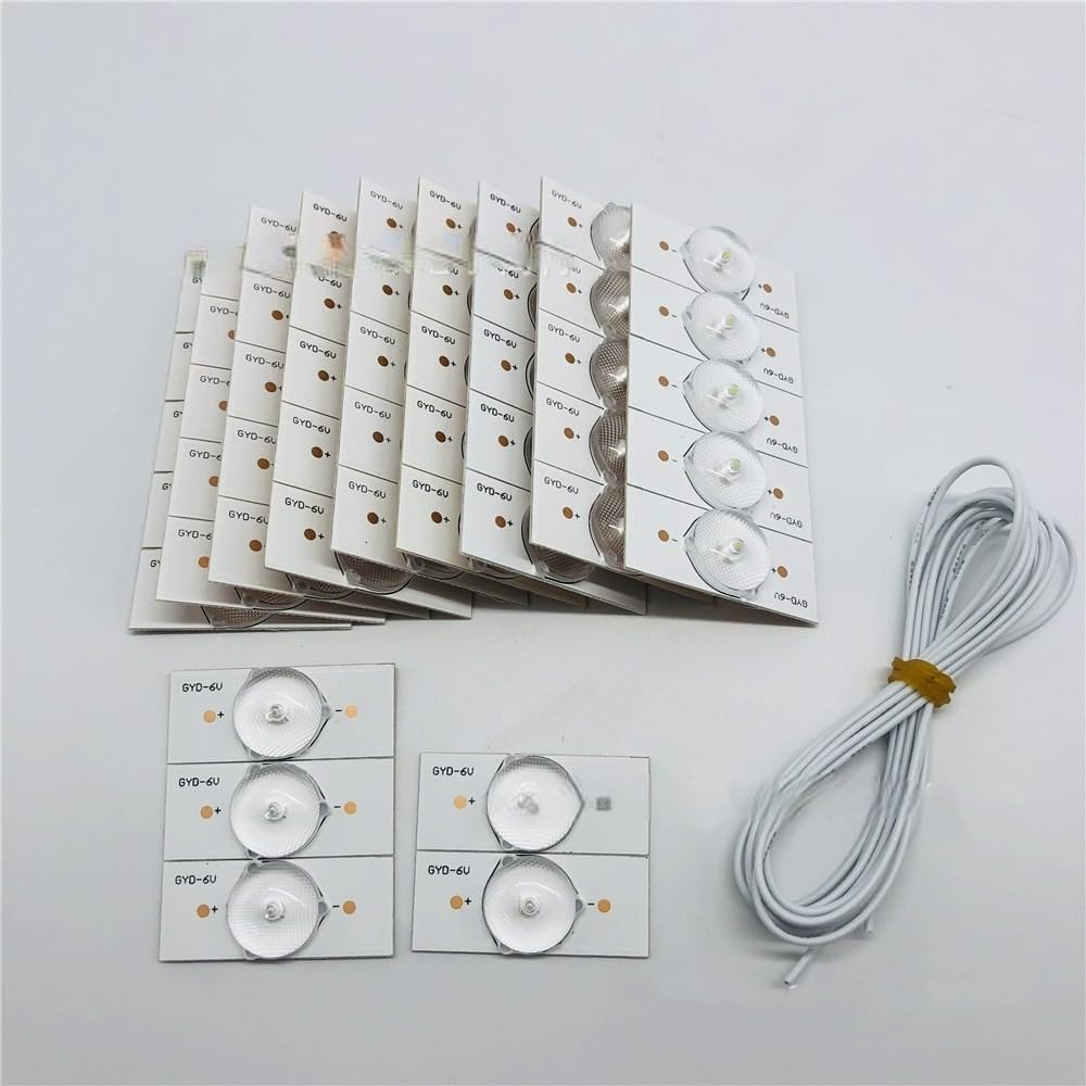 Amazon.com: KSOPUERT 20 Pcs White High Hardness 3V 1W 3030 SMD Lamp ...