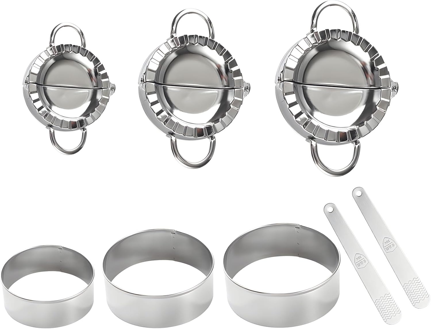 Amazon.com: Nunnik Dumpling Maker Stainless Steel Dumpling Mold with ...