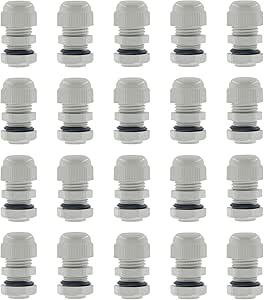 3/4 Inch NPT Strain Relief Nylon Cord Grip,SAFYY 20 PCS Waterproof ...