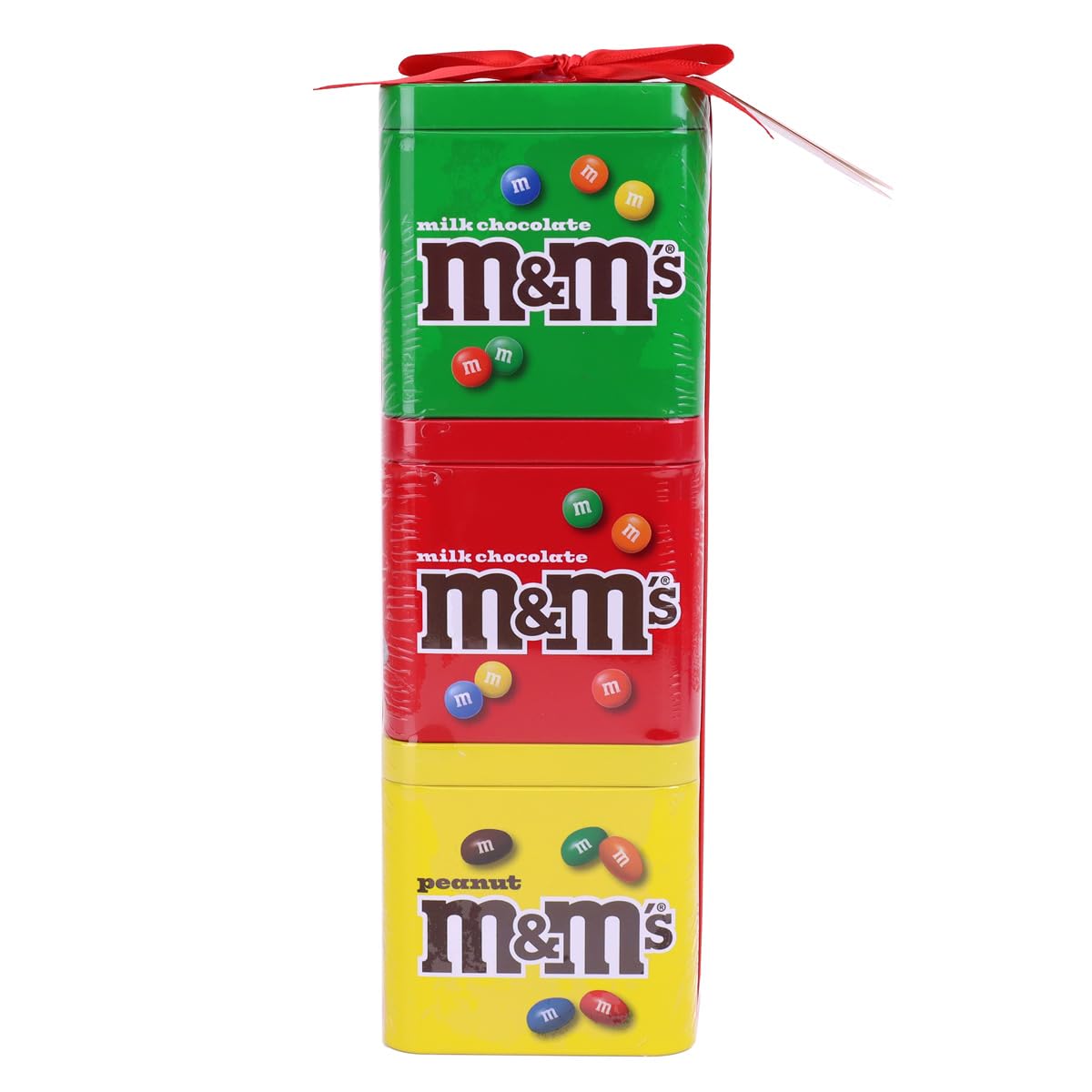 Amazon.com : M&M'S Milk Chocolate & Peanut Candies Christmas Gift Tin ...