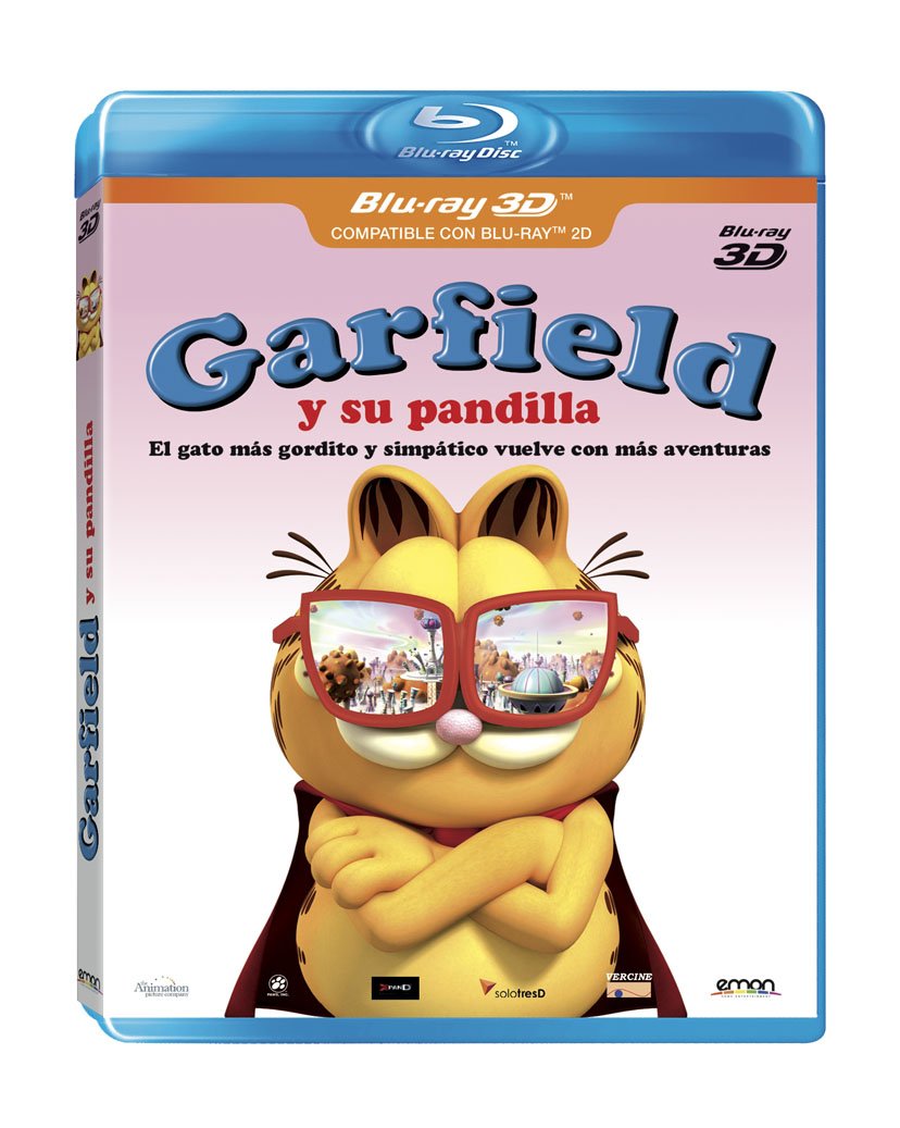 Amazon.com: Garfield 3D (3D & 2D) [ Blu-Ray, Reg.A/B/C Import - Spain ...