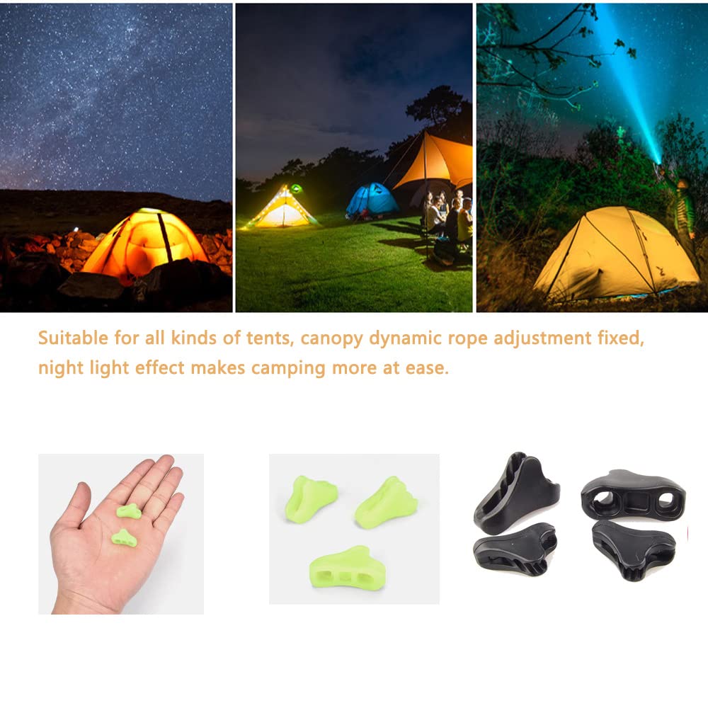 Snapklik.com : 20 Pack Ultralight Guyline Tensioners Tent Rope ...