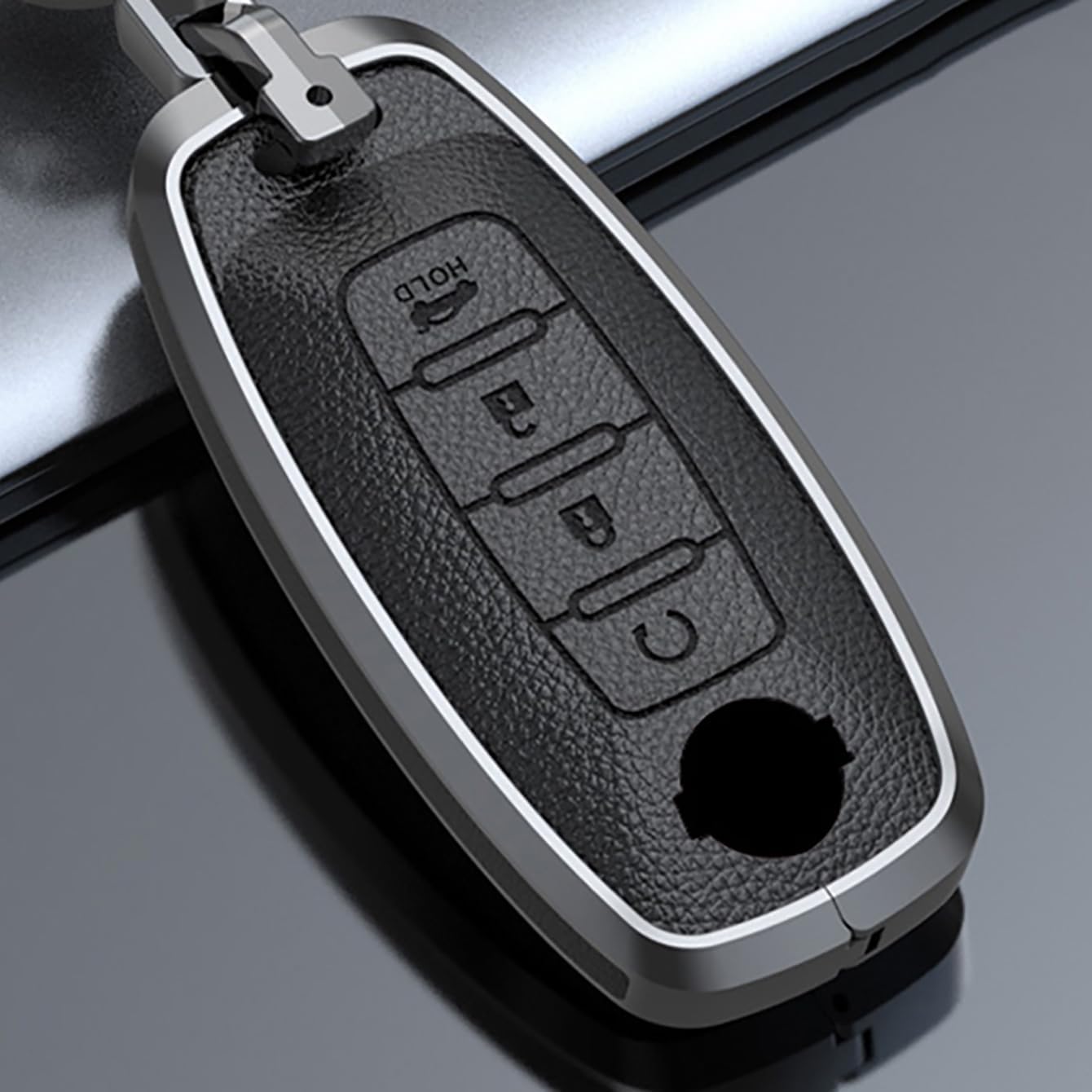 ontto 4-Button Car Key Cover Fit for Nissan 2023 2024 Key Fob Smart ...