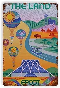 Amazon.com: Contrence Retro Tin Signs The Land Epcot Reproduction ...