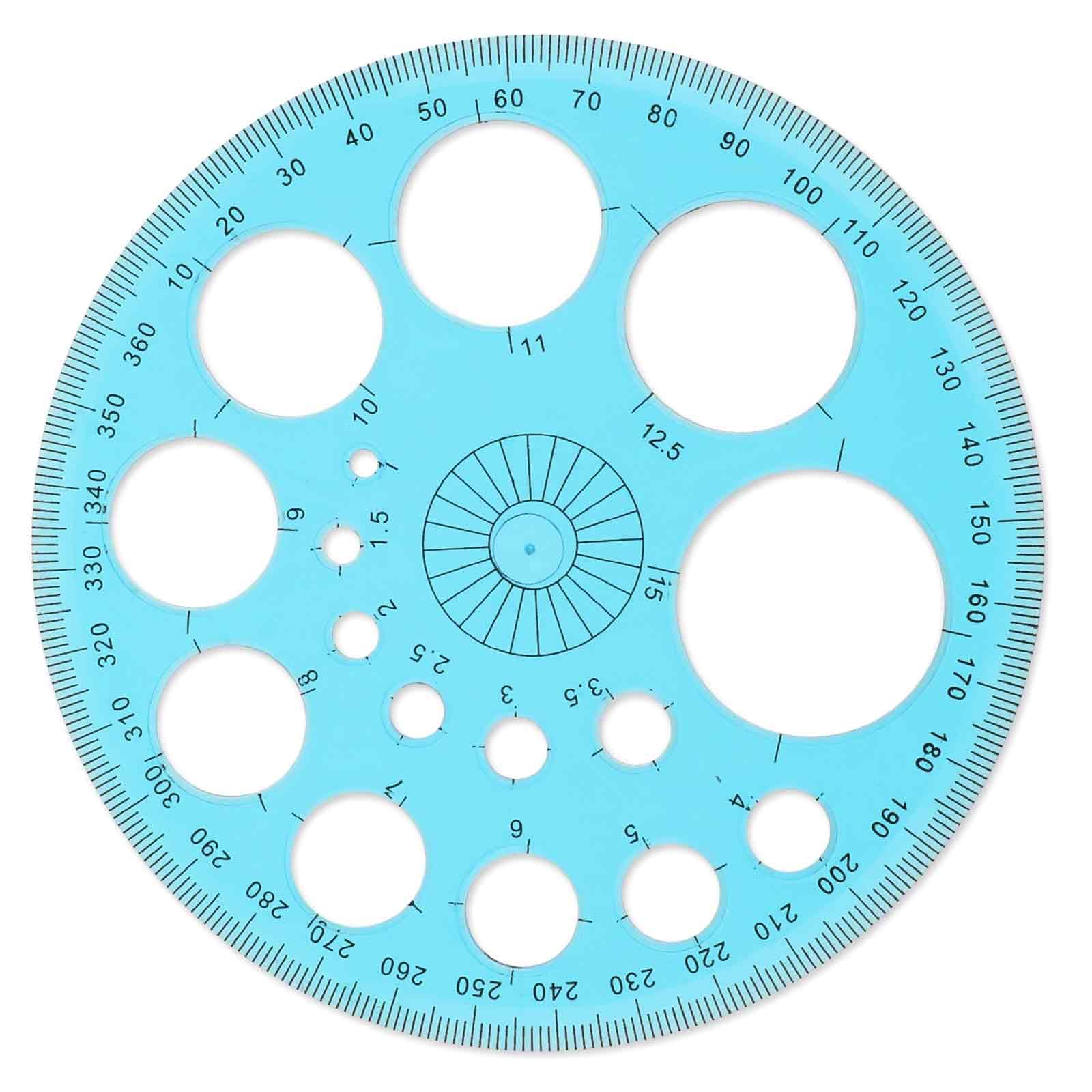 Amazon.com : Circle Template for Drawing, Plastic Circle Stencil ...