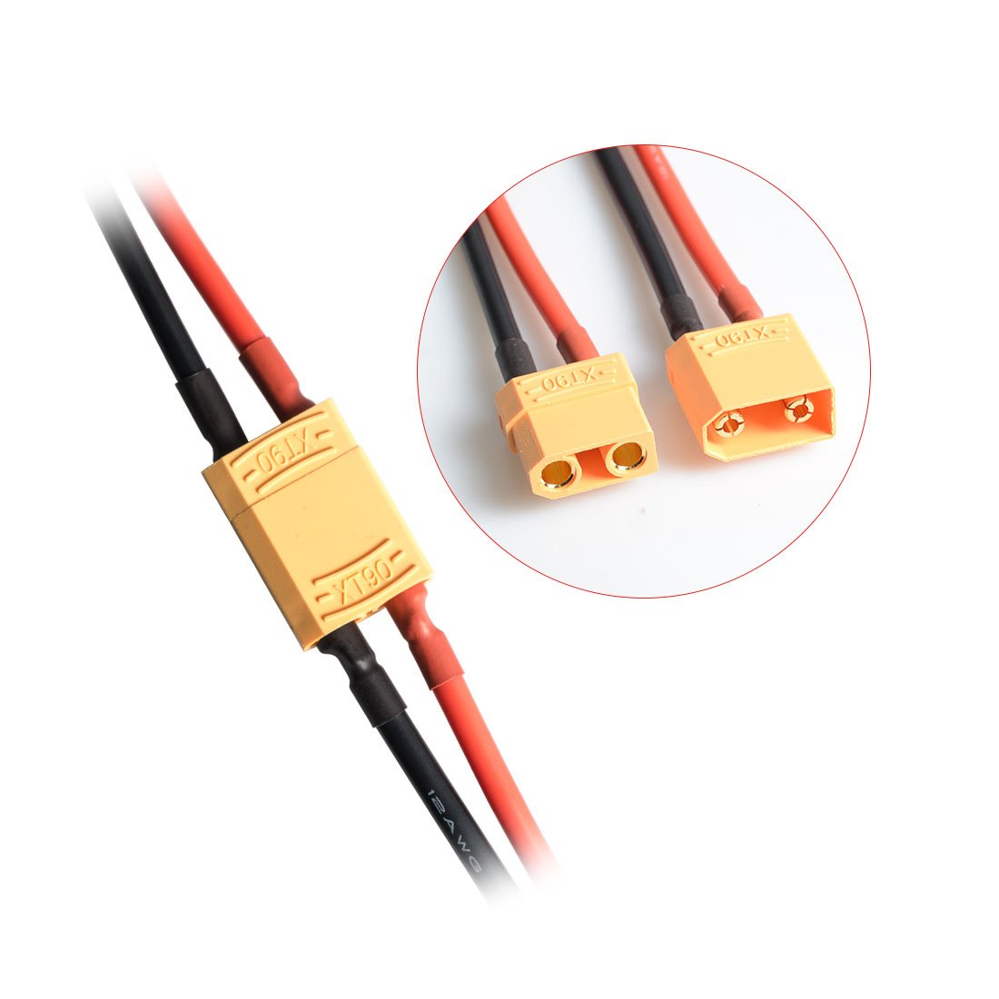 Snapklik.com : Wolfwhoop XT90 Connector Male Female Adapter For RC Car ...