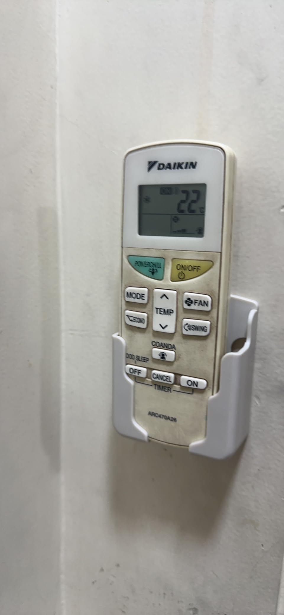 LUCRE Air Conditioner Remote Holder Stand Organiser Wall Mounted Pack ...