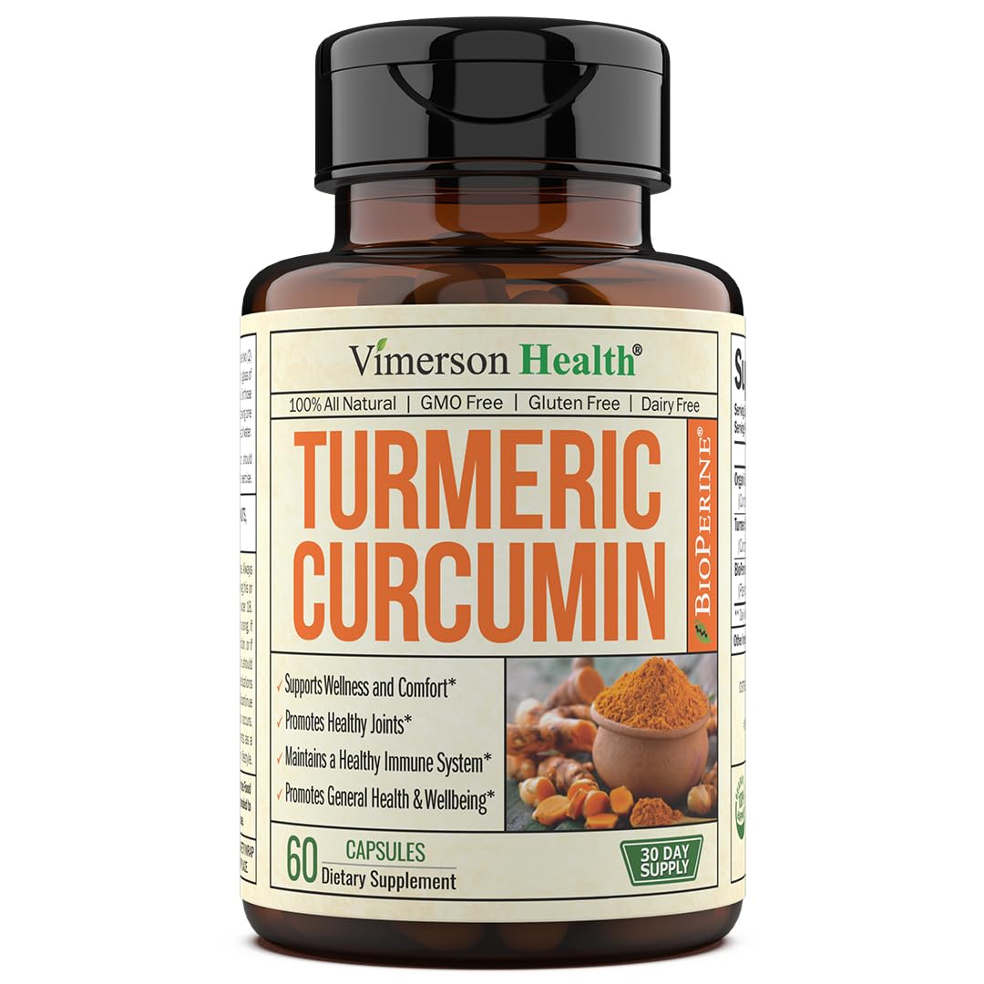 Buy Turmeric Curcumin & Black Pepper Extract. High Absorption Joint ...