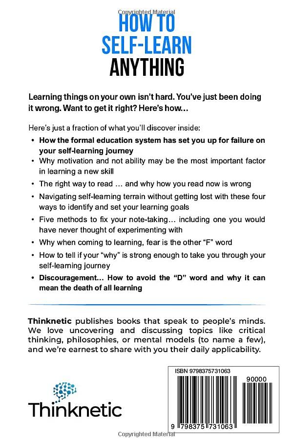 Snapklik.com : How To Self-Learn Anything: Must-Have Self-Learning ...