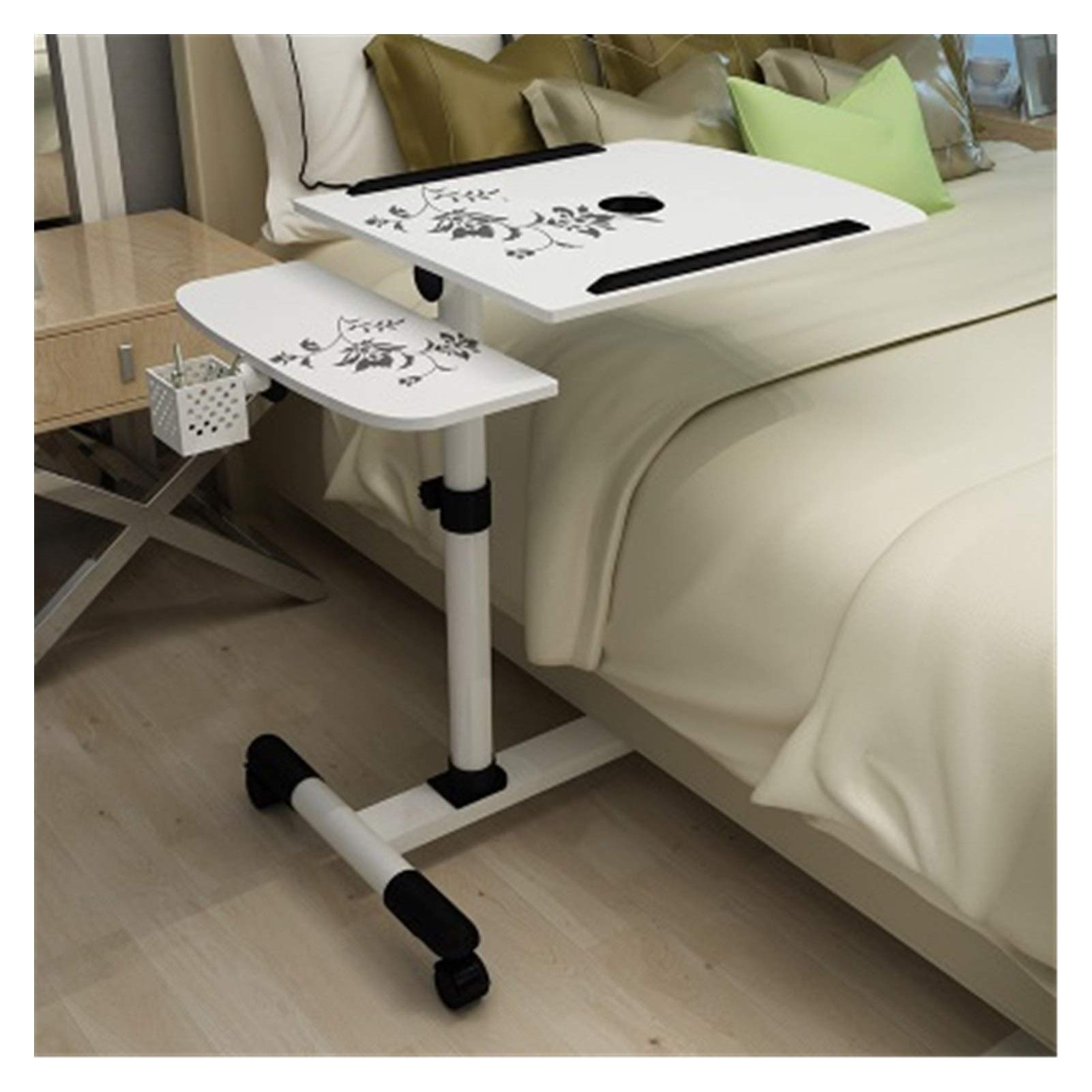 Buy Side Table in C Shape Side Table Mobile Table Workstation Foldable ...