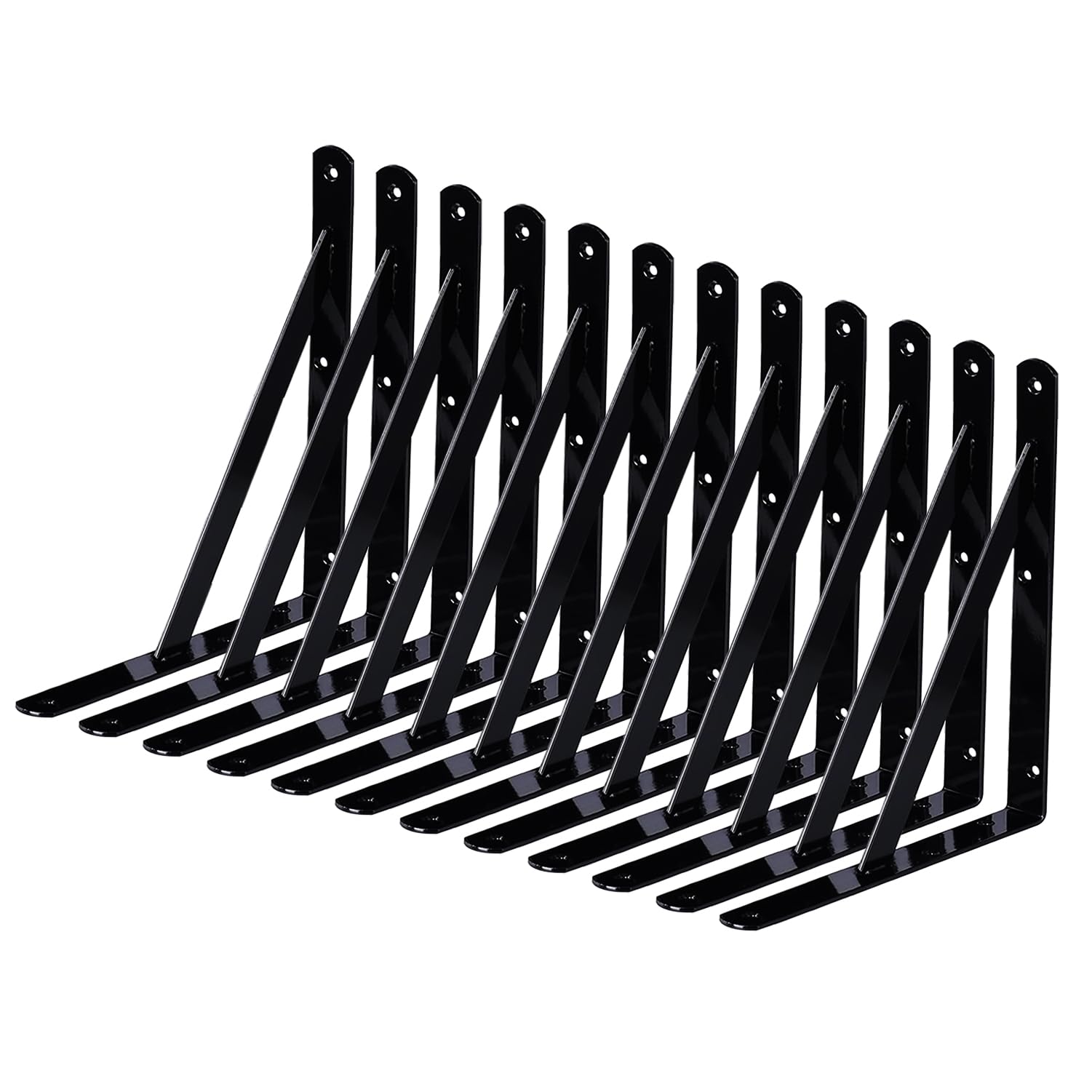 Snapklik.com : Shelf Brackets 12 Pack 8 Inch Heavy Duty Metal L ...