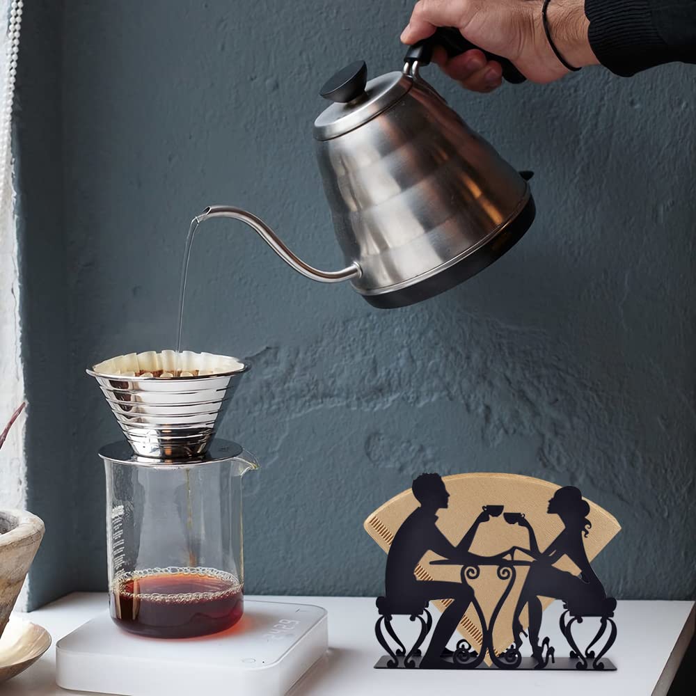 Snapklik.com : 1 PCS Coffee Filter Holder Metal Coffee Paper Stand ...