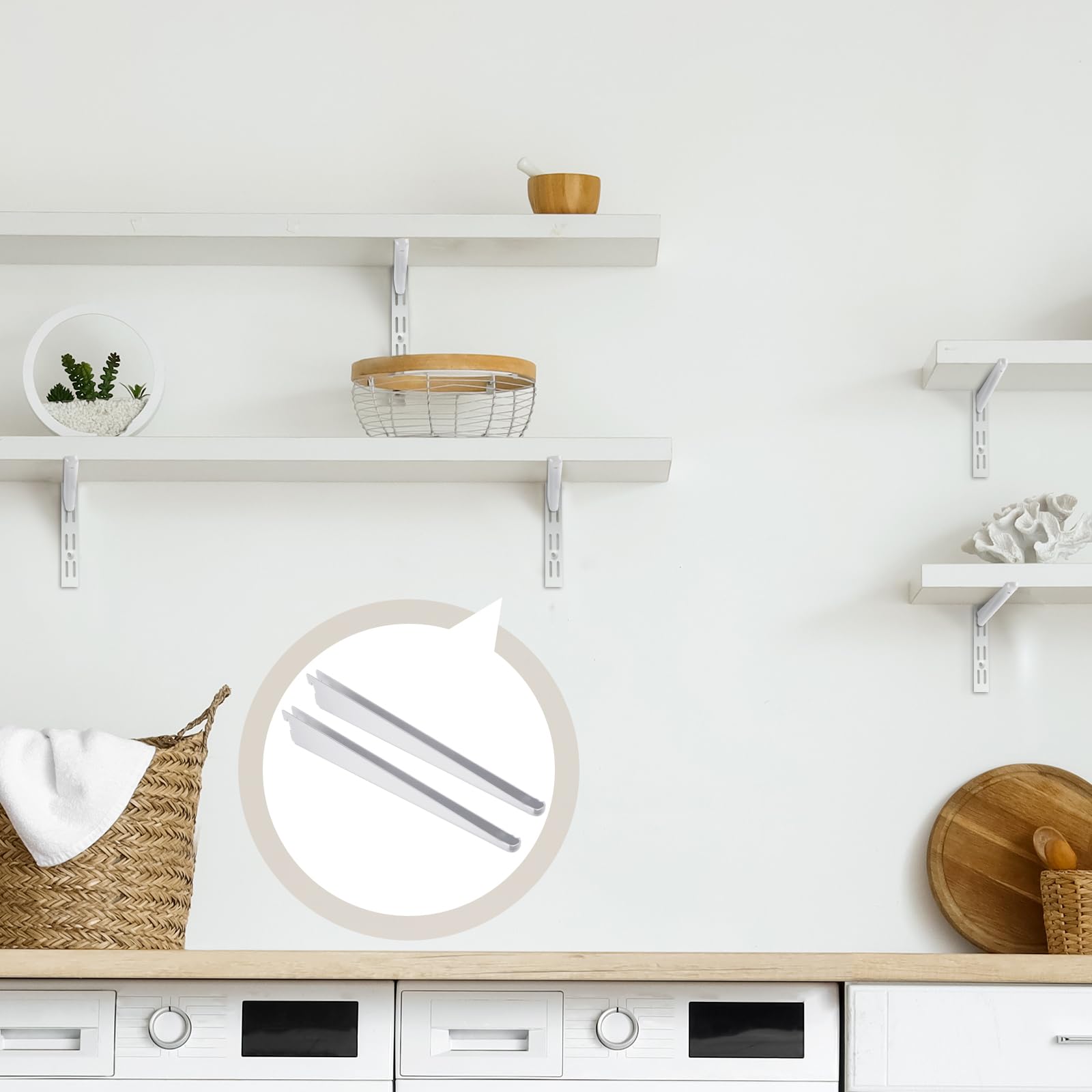 Snapklik.com : CroBlissful 20 Pcs Adjustable Shelf Brackets For Double ...