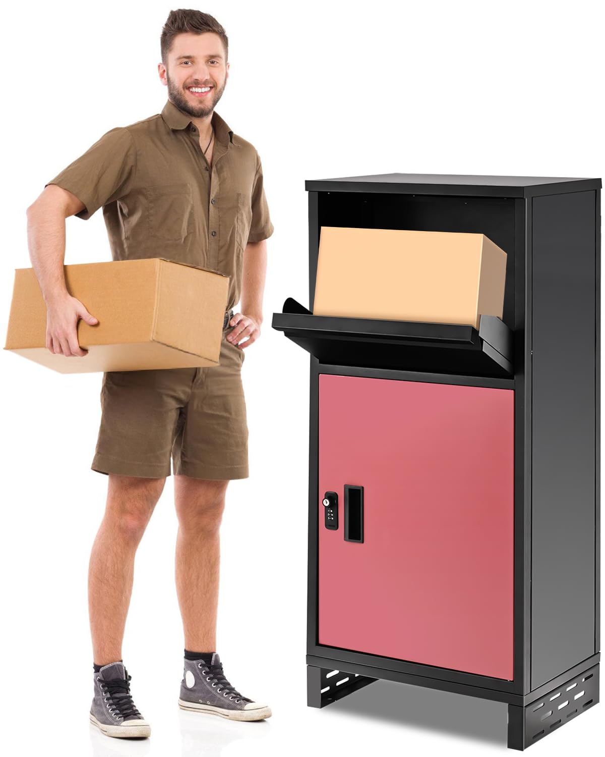 Package Delivery Boxes for Outside, Parcel Drop Box for Outside Anti ...