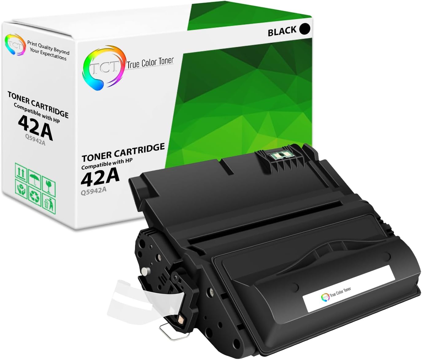 Amazon.com: TCT 42A Toner Cartridge - Premium Compatible Replacement ...