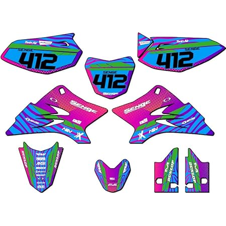 Amazon.com: 2006-2022 TTR 50 Zany Blue Senge Graphics Complete Kit with ...