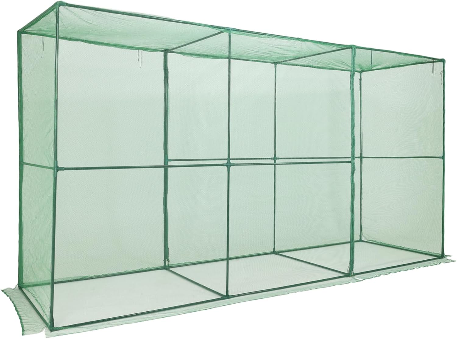 Amazon.com : BPS 12x4x6FT Crop Cage with Zipper Door - Plant Protection ...