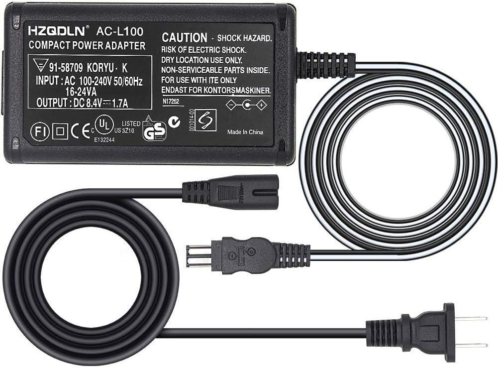 Amazon.com : AC Power Adapter Charger Compatible Sony Handycam DCR-HC21 ...
