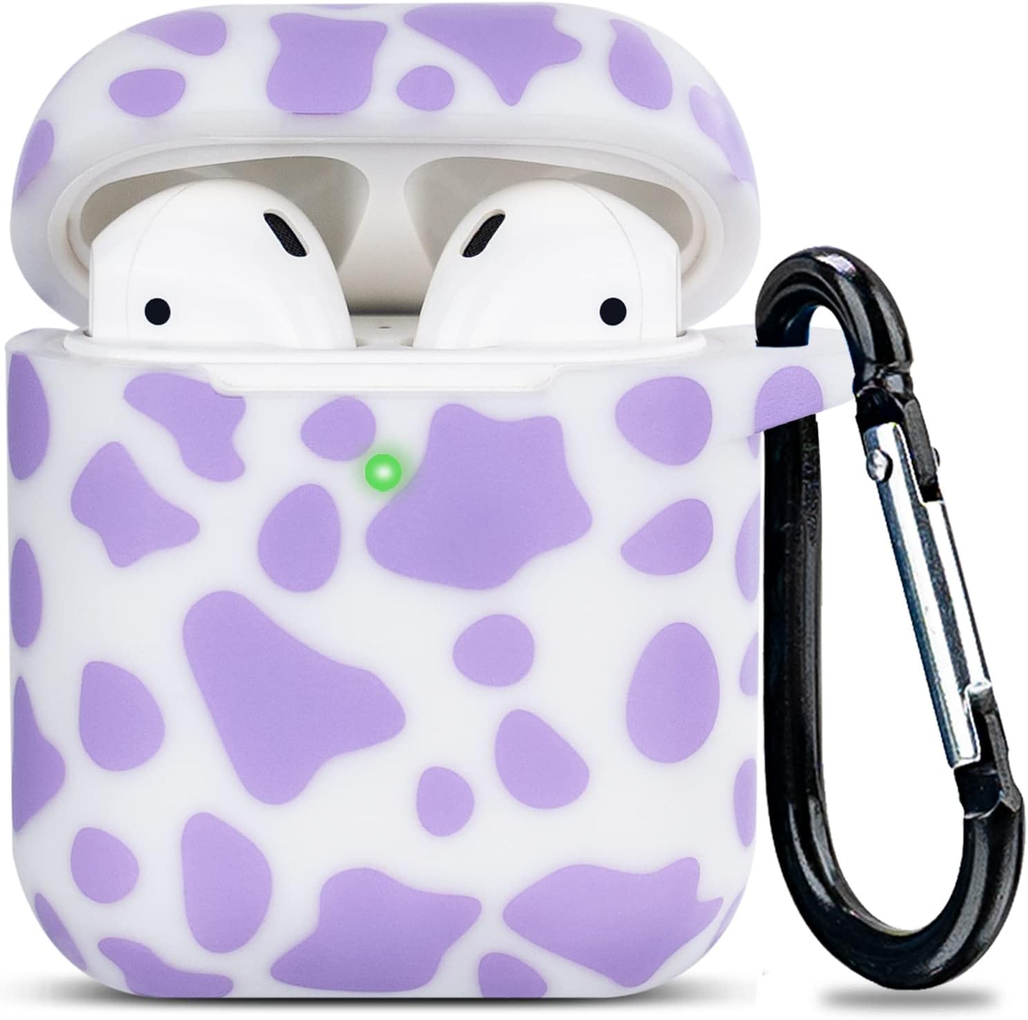 Amazon.com: Airpod Case Soft Silicone Flexible Skin Cow Print, YOMPLOW ...