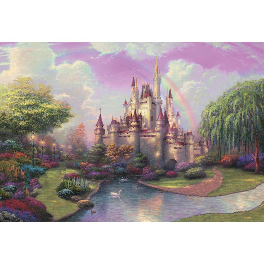 Dorcev 10x8ft Fairyland Castle Backdrop For Princess Birthday Party ...
