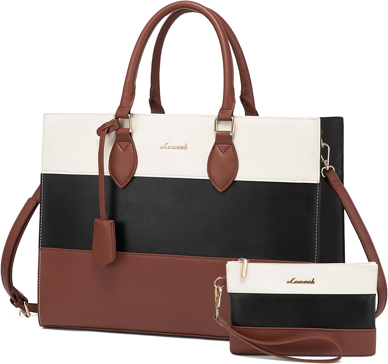 Amazon.com: LOVEVOOK Laptop Tote Bag for Women, Work Totes Business ...