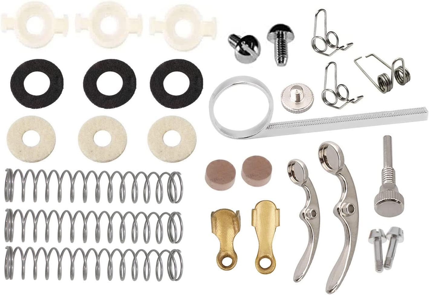Amazon.com: TUOREN Trumpet Valve Repair Kit with Piston Guides Spring ...