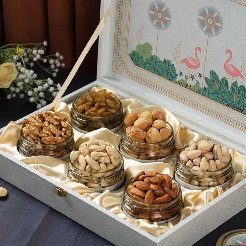 Riwaz Premium PF pink fairy Design Dry Fruit Gift Box | 6 Airtight ...