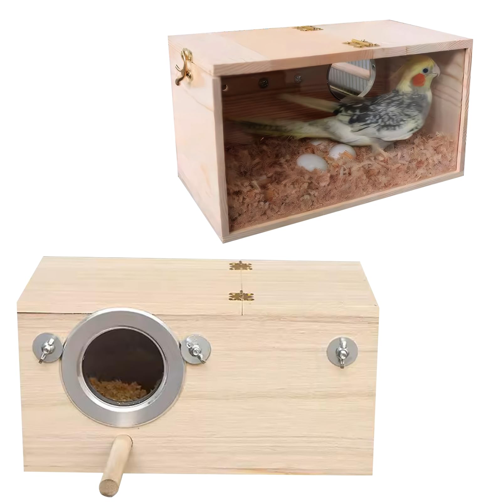 Amazon.com : Parakeet Nesting Box, Transparent Parrot Breeding Box with ...