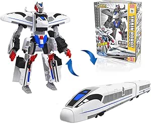 Amazon.co.jp: MZATIVATT DF12 SUPER TRAIN ROBOT 二重一変形玩具変形ロボット汽車のおもちゃふくごう ...