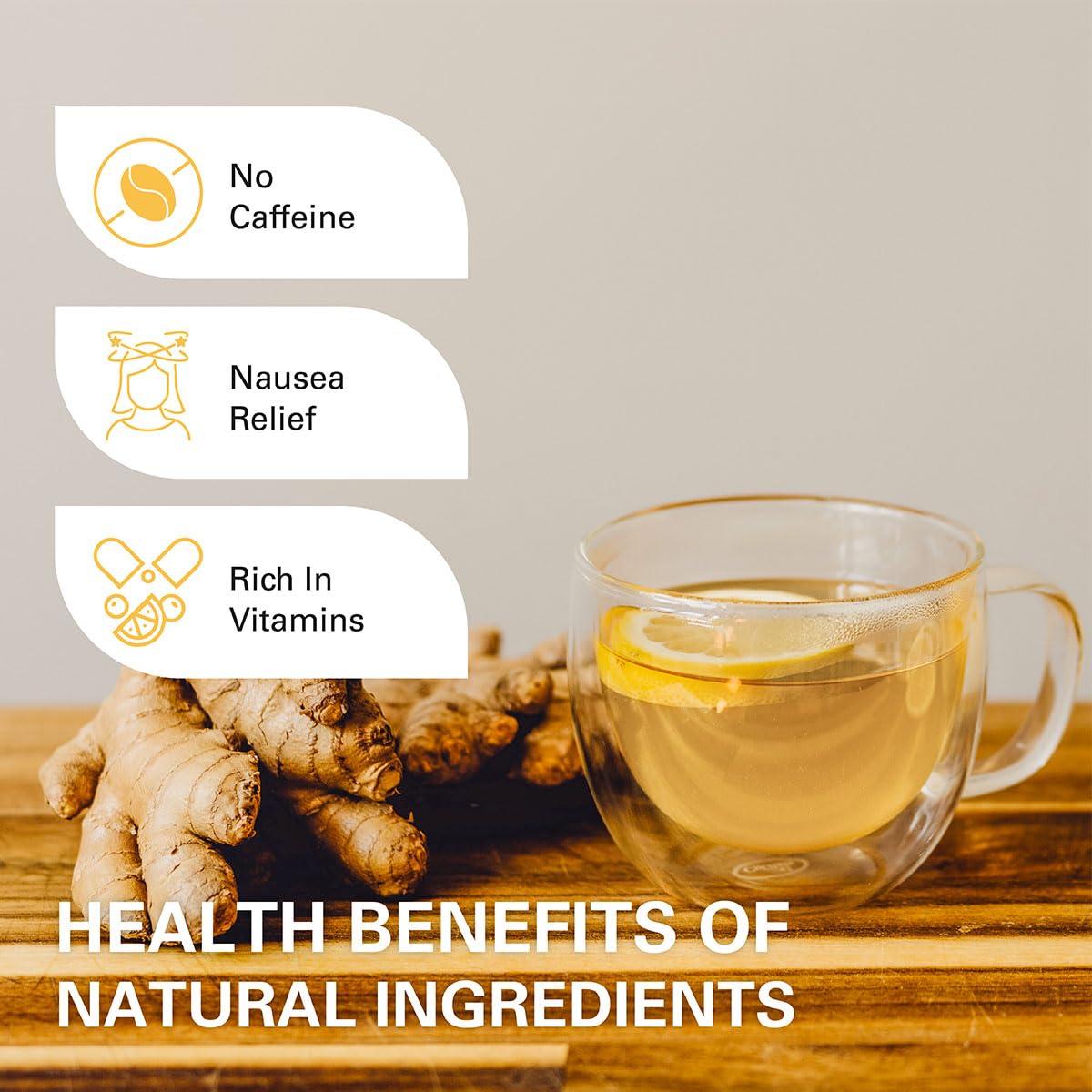 Snapklik.com : Organic Ginger Tea Bags, 100% Pure Ginger Root Tea 100 ...