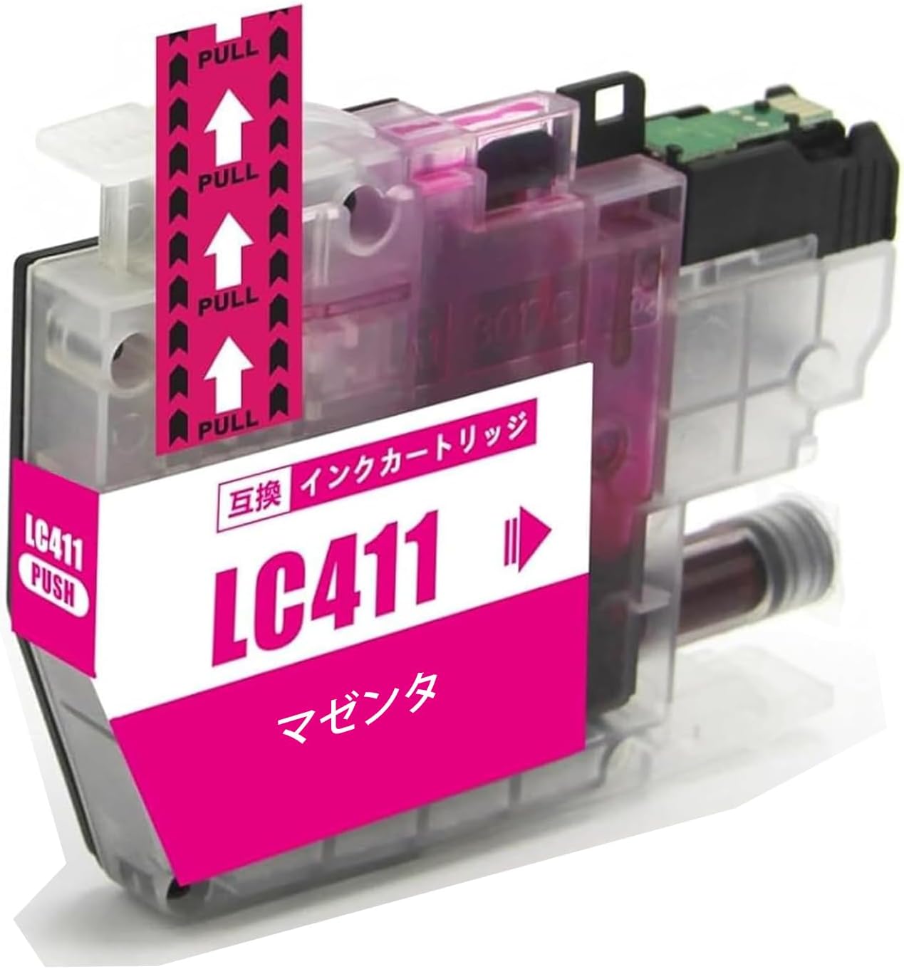 Amazon.co.jp: ロット番号区別は不要 ブラザー用 LC411M マゼンタ 1本 互換インク LC411 411 411M 純正インクと併用可能 残量表示対応 最新型ICチップ搭載 ...