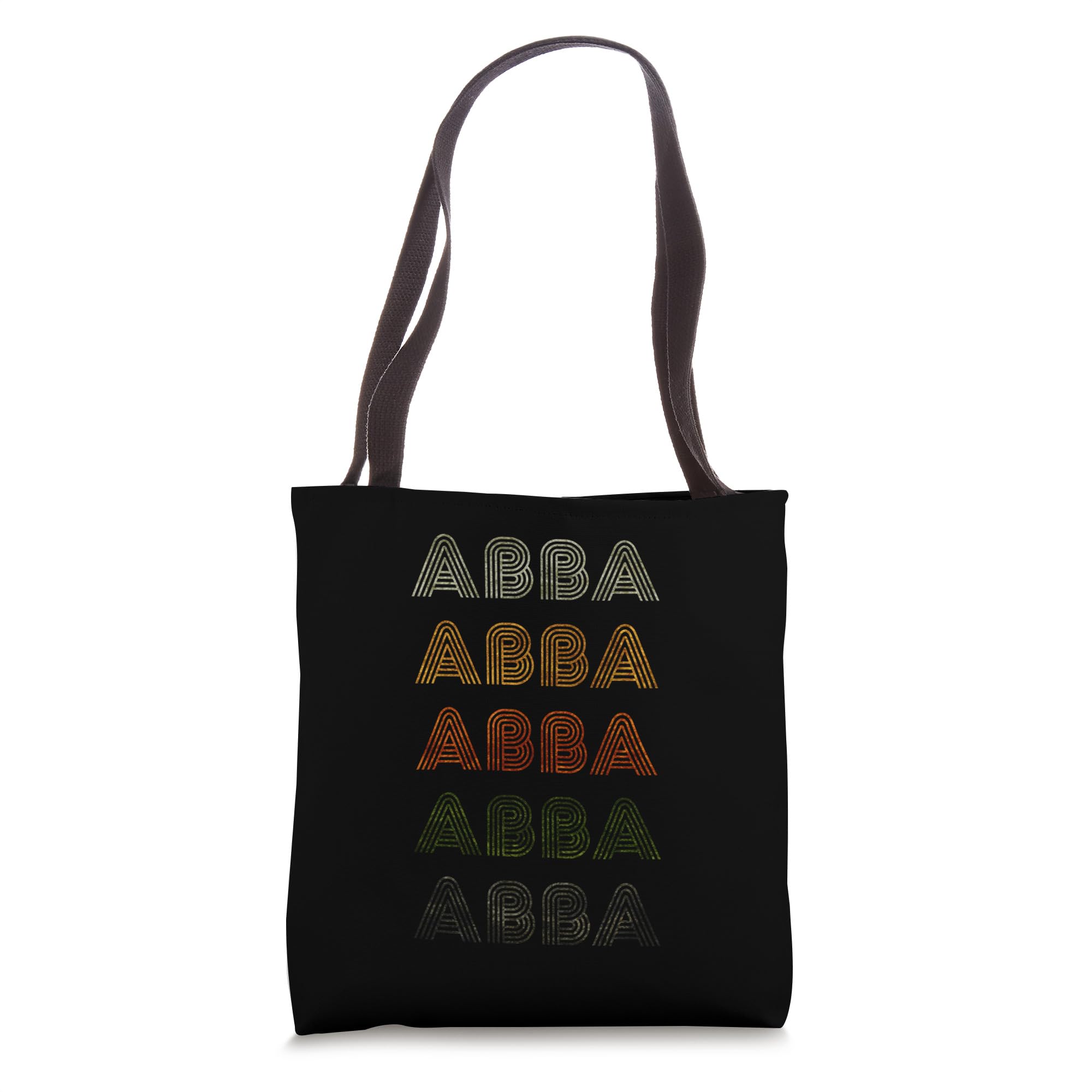 Amazon.com: Love Heart Abba Grunge Vintage Style Black Abba Tote Bag ...