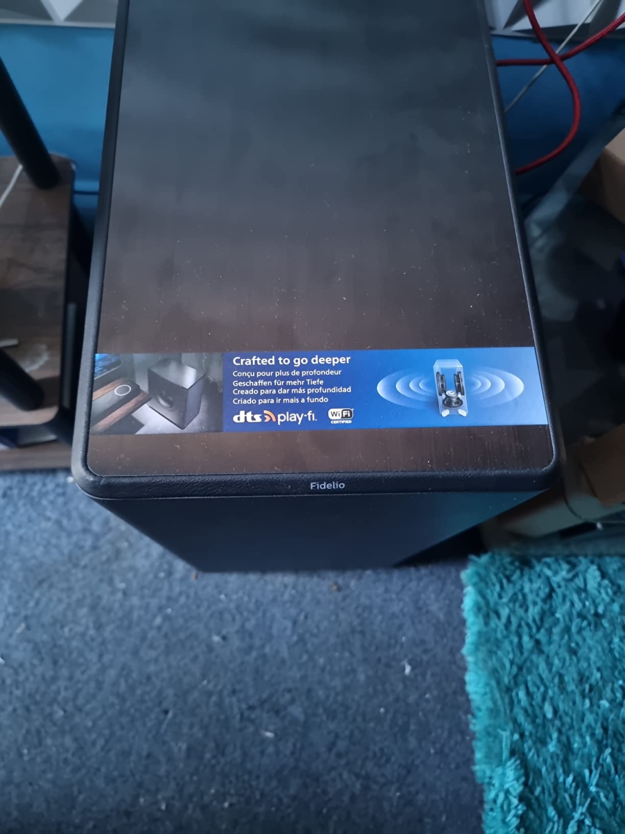PHILIPS Fidelio FW1 Wireless Subwoofer | 420 W | Cinematic Sound | Rich ...