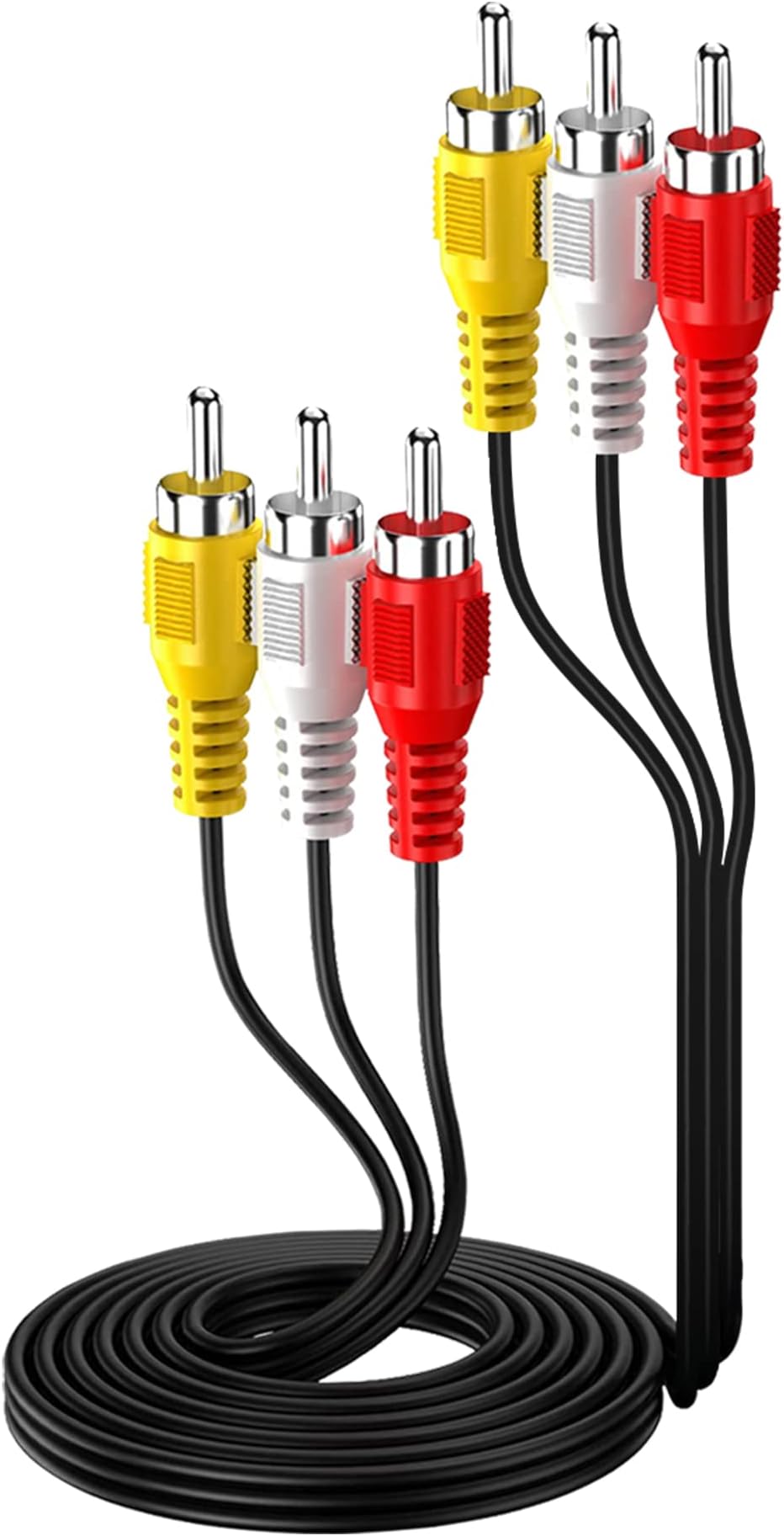 Buy FEDUS 3RCA Male to 3RCA Male Stereo Audio Video Cable Composite ...