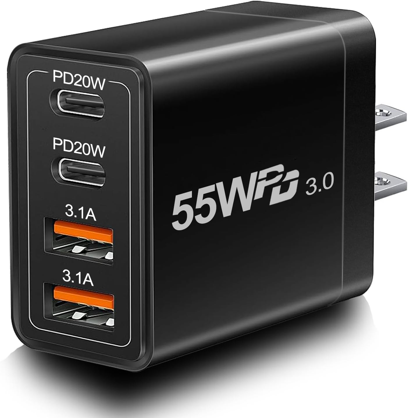 Amazon.com: USB C Charger Cube, 2-Pack Wall Plug Fast Charging Block, 4 ...