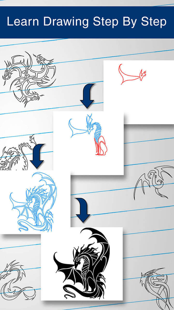 How to Draw Dragons - App on Amazon Appstore