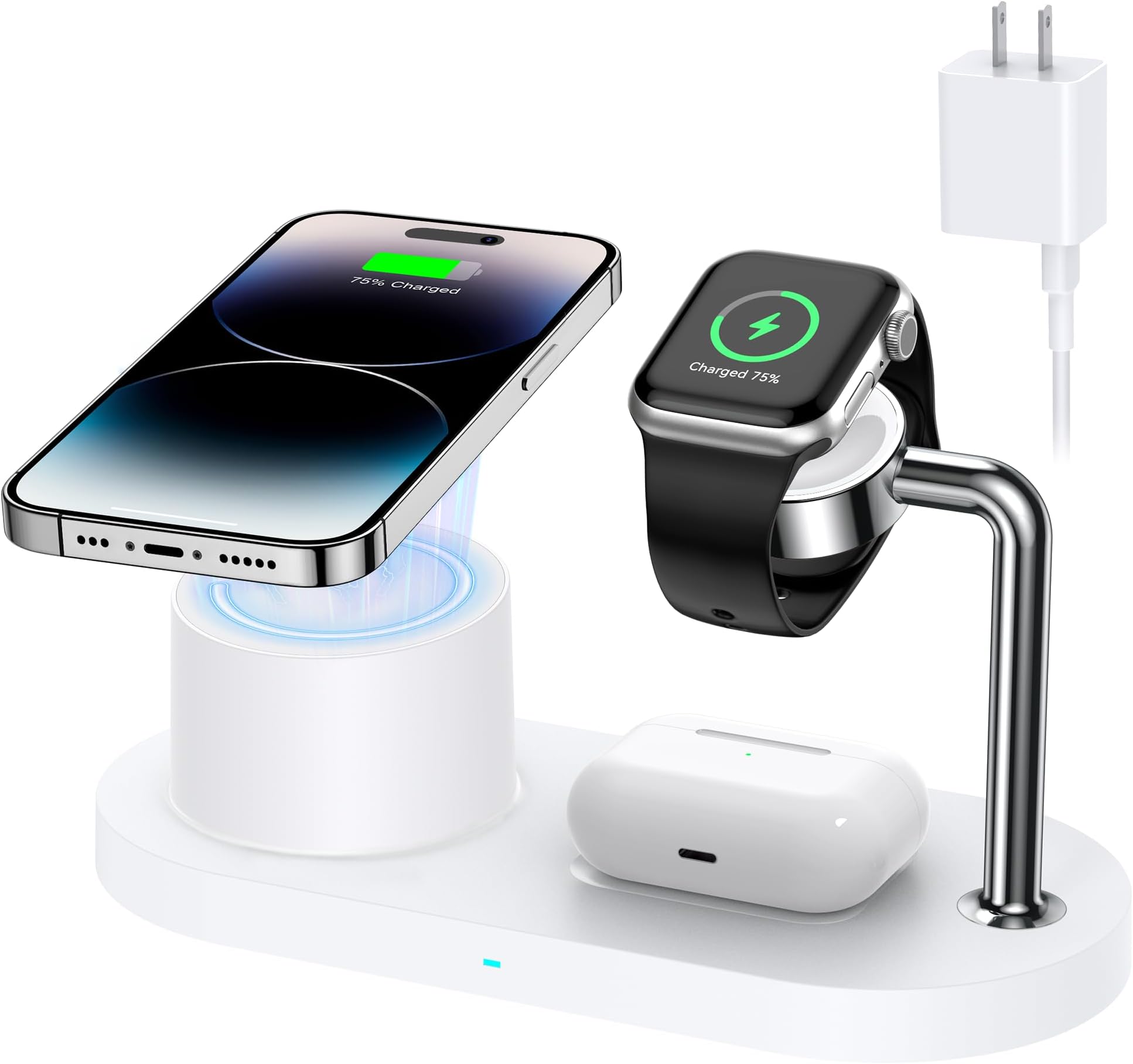 Amazon.com: 3 in 1 Magnetic Charging Station for Apple - Wireless ...
