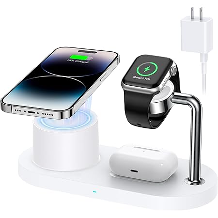 Amazon.com: 3 in 1 Charging Station for iPhone, Wireless Charger for ...