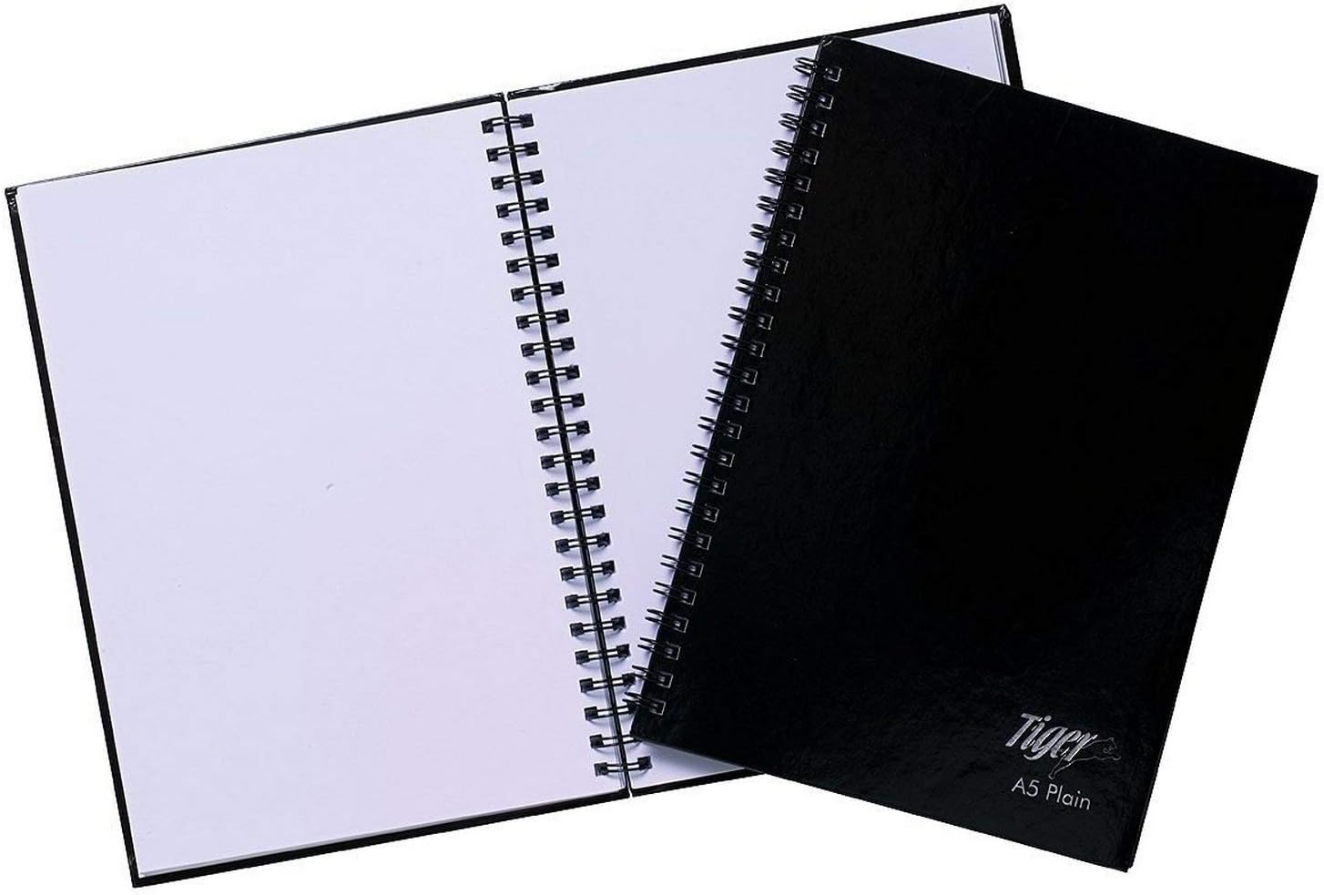 Tiger A4 Spiral Plain Notebook with Hard Cover : Amazon.co.uk ...