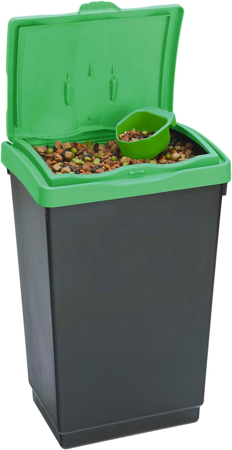 KCT Dry Pet Food Storage Container with Integrated Scoop - Dog Cat ...