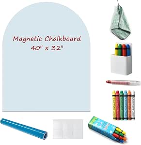 Magnetic Chalkboard Wall Decal 40"x32" - Upgraded Adhesive, Includes ...