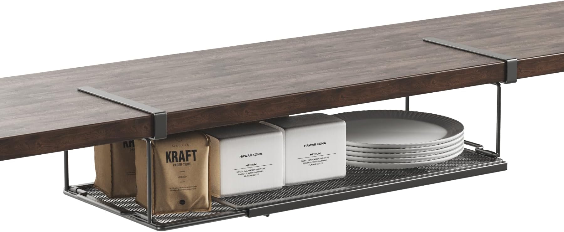 Amazon.com: YOLOPARK Under Shelf Organizer, Extendable Under Shelf ...