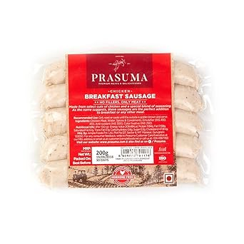 Prasuma Chicken Breakfast Sausage (200 gm) : Amazon.in: Grocery ...