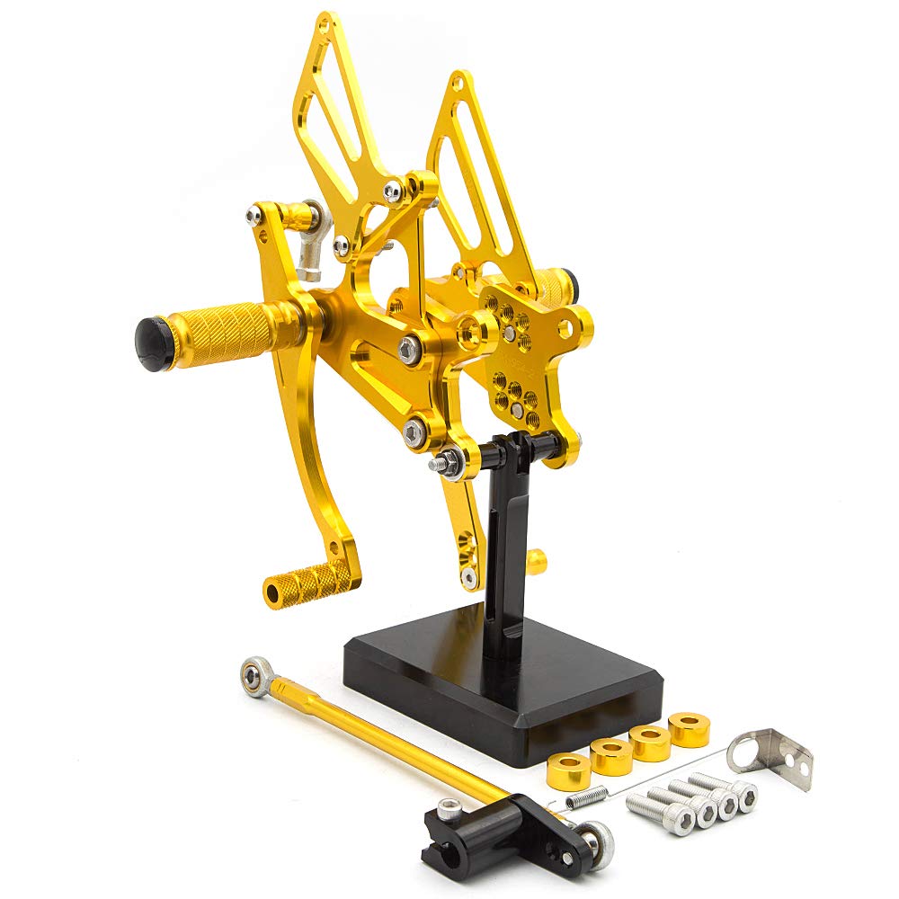 Amazon.com: FXCNC CNC Billet Motorcycle Rearset Foot Pegs Rear Set ...