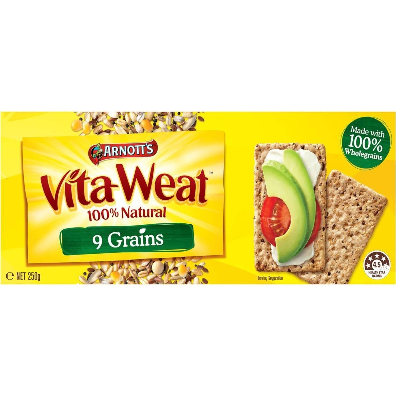 Amazon.com: Vita-Weat 9 Grain 250g. by Arnott's : Grocery & Gourmet Food
