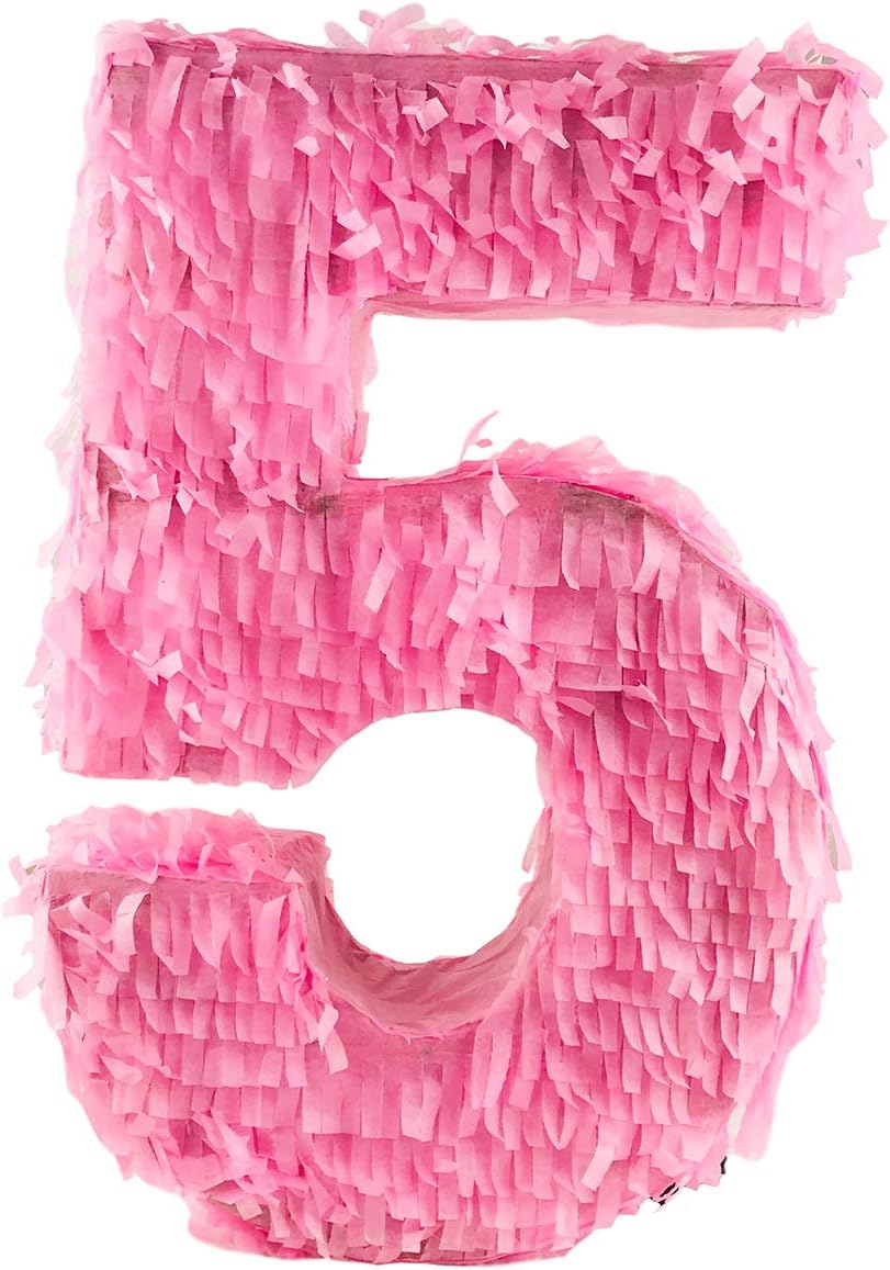 Amazon.com: Number 5 Pinata Beautiful Decoration for Birthday Party ...