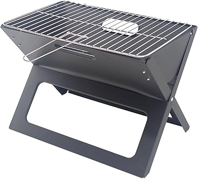 Amazon.com: 360 degrees Rotating Charcoal Grills, Stainless Steel BBQ Grill Portable Outdoor ...