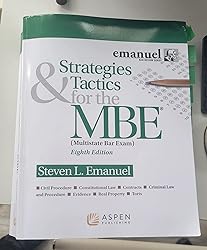 Strategies & Tactics for the MBE (Emanuel Bar Review) (Bar Review ...